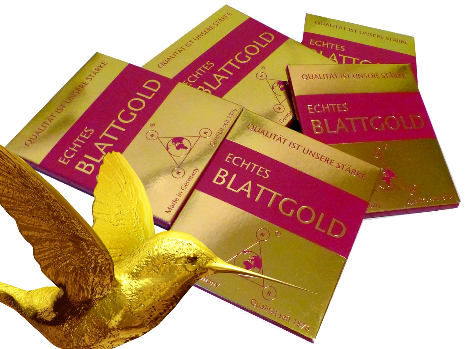 Transfergold in verschiedenen Farbnuancen als Transfergold für ...